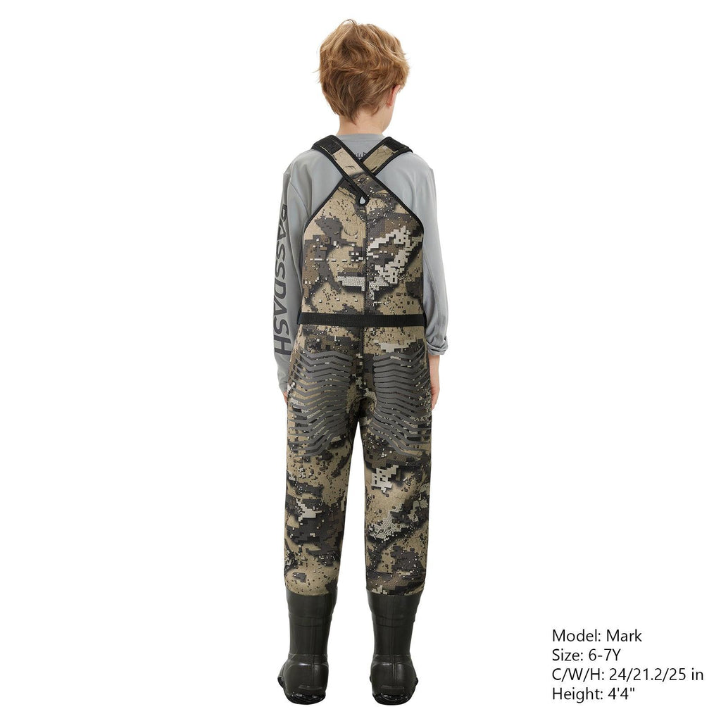 Neoprene Youth Waders with 600g Insulated Rubber Boots