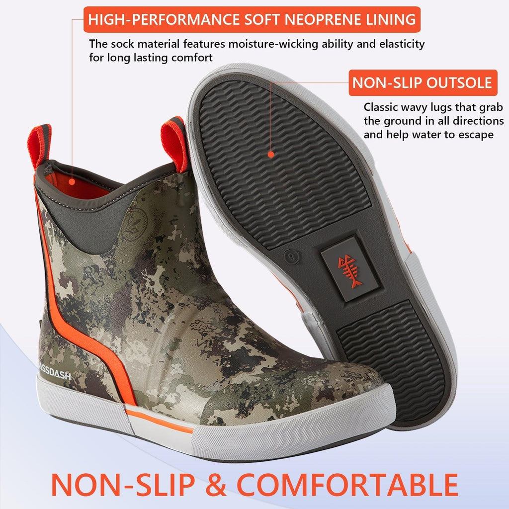Mens Deck Boots for Fishing Waterproof