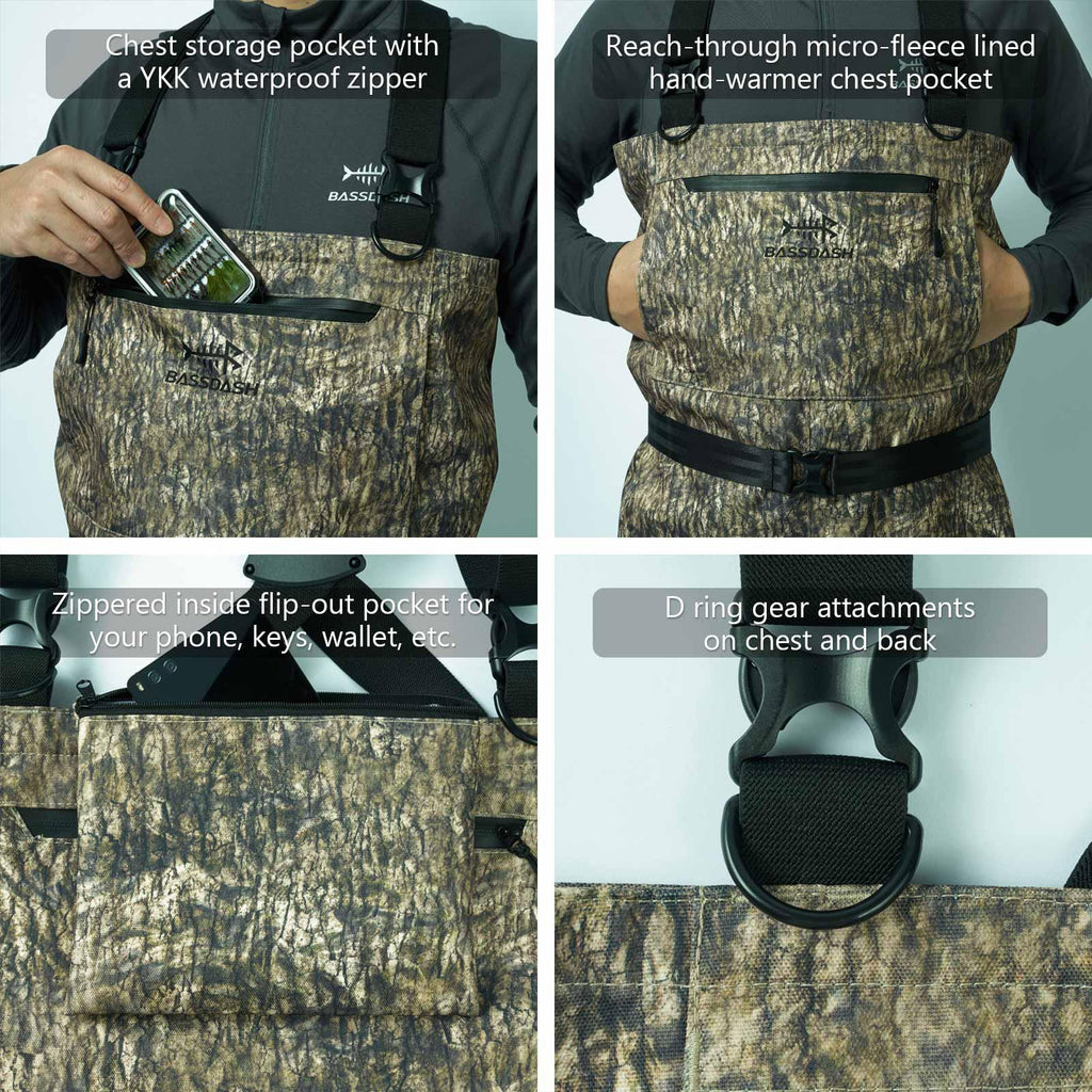 Breathable Waders with Boots | Bassdash Fishing