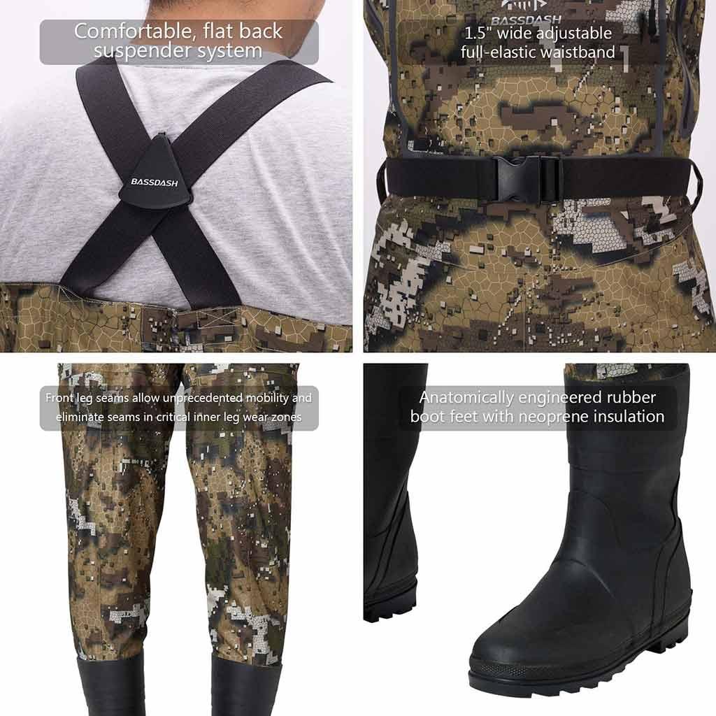 Breathable Camo Waders for Mens Duck Hunting | Bassdash Waders