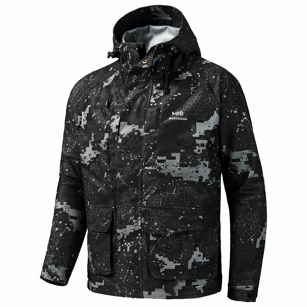 Men's Hunter Rain Jacket Breathable Camo Waterproof Hunting Jacket ...