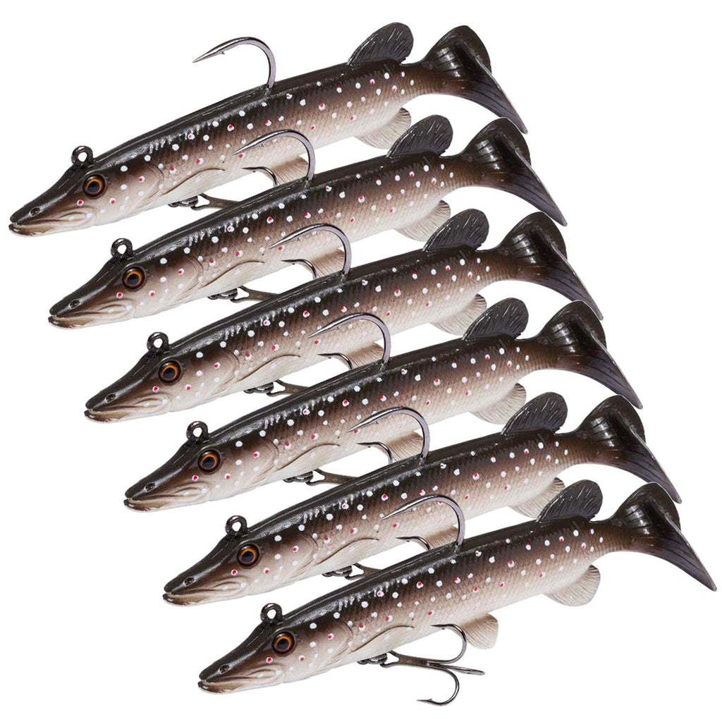 True Pike 5 inch paddle tail swimbait Pack of 6 | Bassdash Fishing