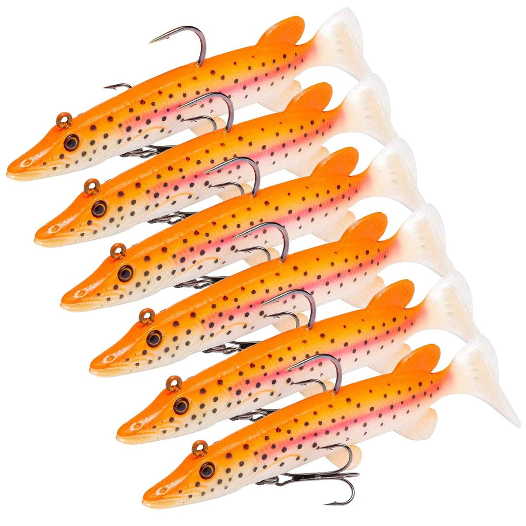 True Pike 5 inch paddle tail swimbait Pack of 6 | Bassdash Fishing